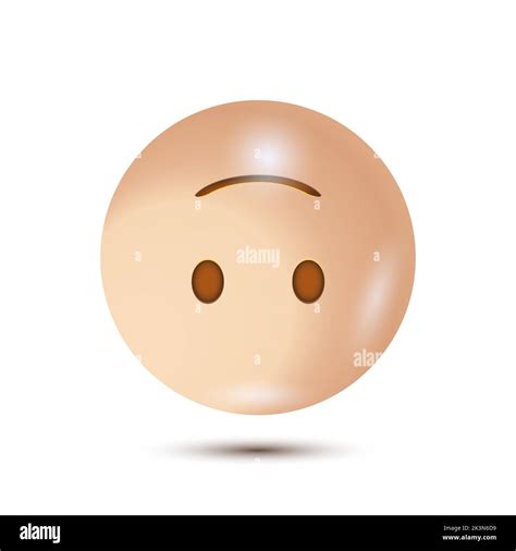 Upside Down Face 3d Stylized Vector Icon Smiling Emoticon Character