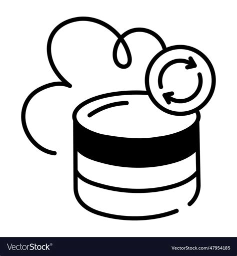 Sync Data Royalty Free Vector Image Vectorstock
