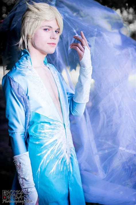 King Elsa Cosplay Male Version Elias Elsa Cosplay