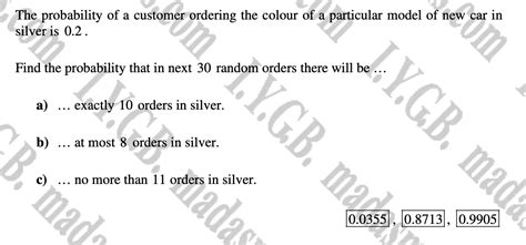 A Level Maths Binomial Distribution