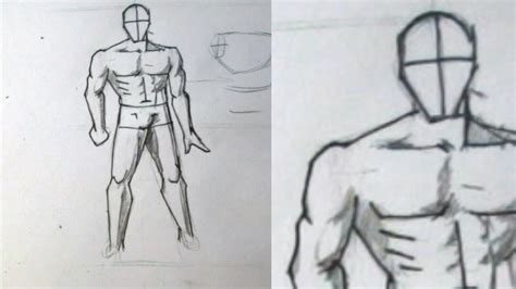 Как нарисовать мужское тело Youtube
