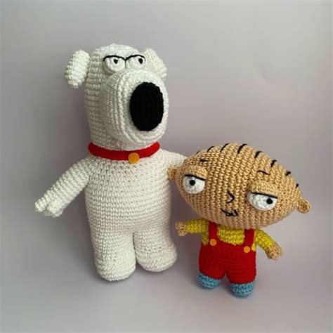 Brian And Stewie Griffin Crochet Pattern Printable Pdf Amigurumi