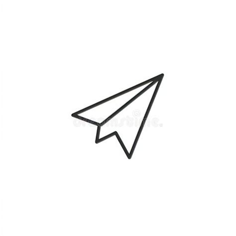 A Triangular Paper Plane Is Depicted In A Minimalist Style As An Info