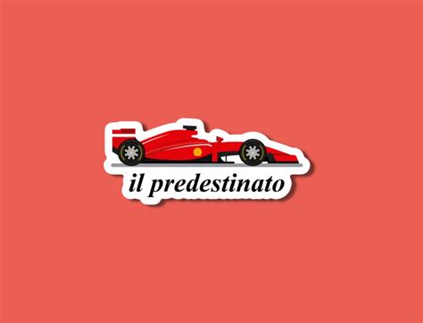 Il Predestinato Charles Leclerc Cl16 Ferrari Ferrari Sticker F1