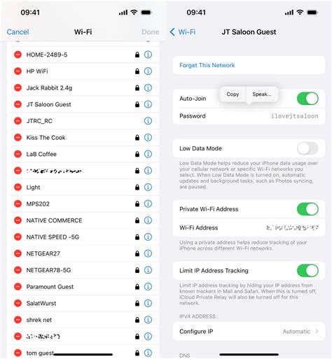 Saved Wi Fi Passwords In Ios Settings