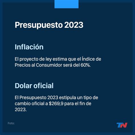 Dólar Inflación Pbi Los Principales Puntos Del Presupuesto 2023 Tn