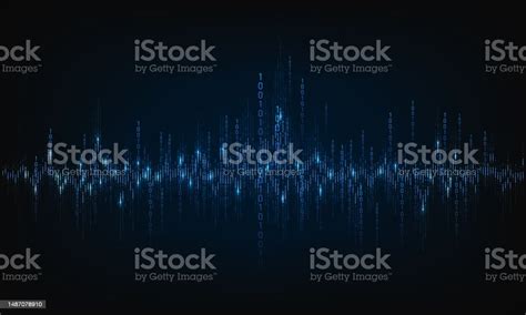 Binary Matrix Background Falling Digits On Dark Backdrop Running Random