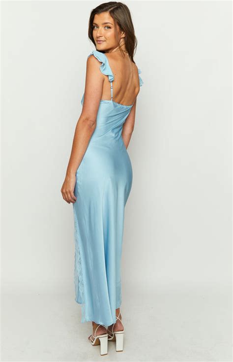 Wendy Blue Maxi Dress Beginning Boutique