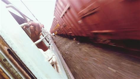 Premium Photo Passenger And Freight Trains In Motion