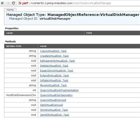 Виртуализация Managed Object Browser для Vmware Vsphere 5 Fault