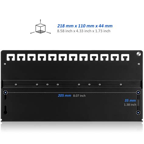 Deleycon Cat6a 12 Port Network Panel Patch Panel Distributor Field Desktop And Wall Mounting