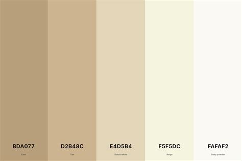 25 Best Tan Color Palettes With Names And Hex Codes Creativebooster