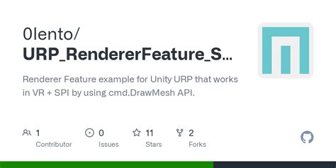 Github 0lentourprendererfeaturespiexample Renderer Feature
