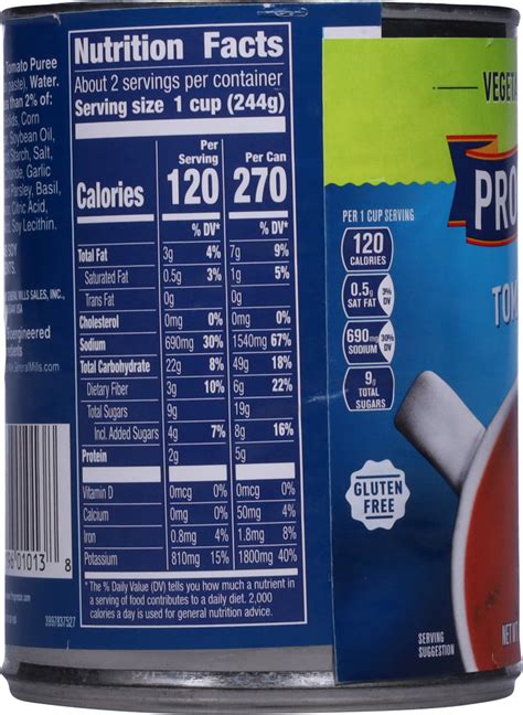 Progresso Tomato Basil Soup Planogram Left