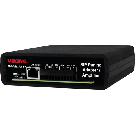 Viking Electronics SIP Multicast Paging Adapter Amplifier PA IP VoIP Supply