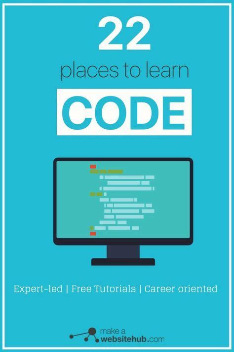 22 places to learn to code for free in 2024 make a website hub learn to code coding