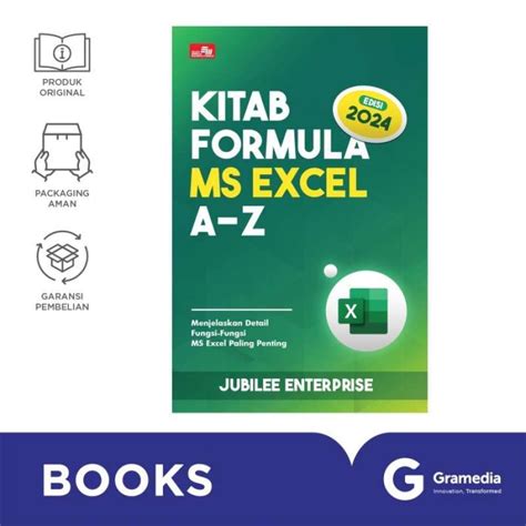 Jual Buku Kitab Formula Ms Excel A Z Edisi 2024 Di Seller Winter