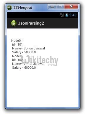 Android Tutorial Android Json Parser By Microsoft Award Mvp In