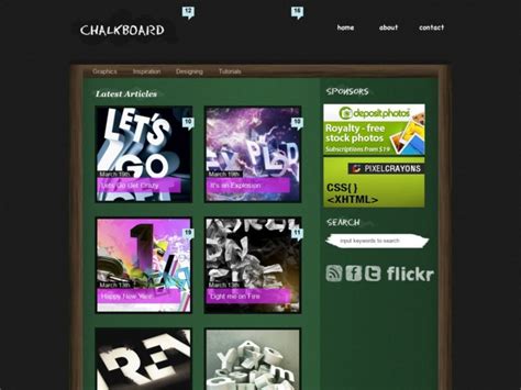 Plantilla Html Css Gratuita Chalkboard Plantillas Html Gratuitas