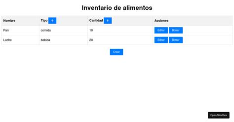 EJERCICIO REACT Codesandbox