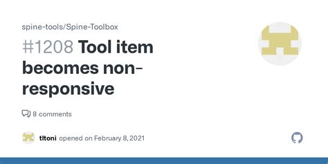 Tool Item Becomes Non Responsive · Issue 1208 · Spine Toolsspine