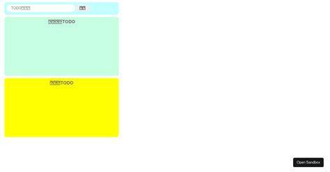 React Todo Codesandbox