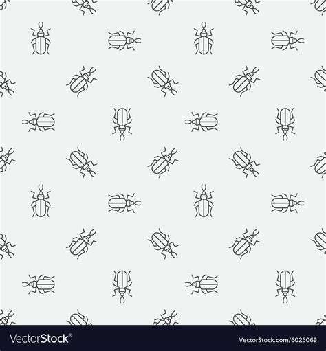 Insect Seamless Pattern Royalty Free Vector Image