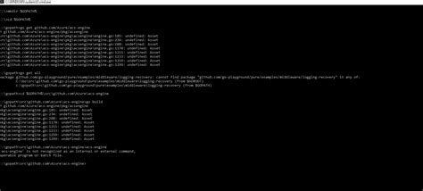 error on go get and acs engine build · issue 1068 · azure acs engine