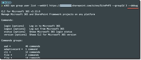 Bug Report M Spo Group User List Not Working Issue Pnp Cli Microsoft GitHub