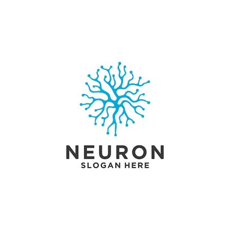 Premium Vector Human Neuron Logo Design Symbol Vector
