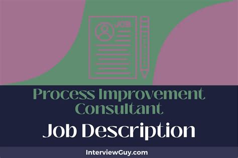 Process Improvement Consultant Job Description [updated For 2026]