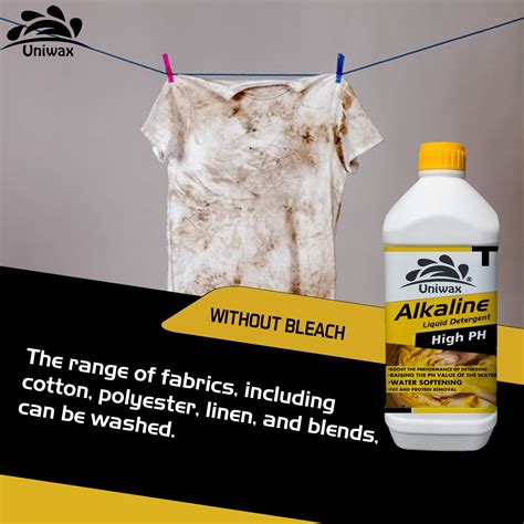 Alkaline Liquid Detergent High Ph Stain Remover Suitable For Top Load And Front Load Washing