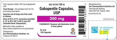 Gabapentin Package Insert