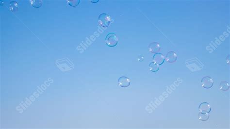 Blue Sky Bright Bubble Bubbles Powerpoint Background For Free Download