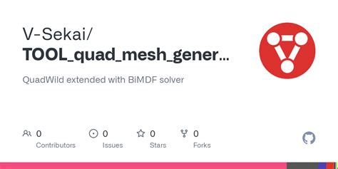 Github V Sekaitoolquadmeshgenerator Quadwild Extended With Bimdf