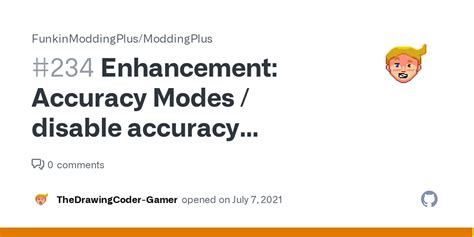 Enhancement Accuracy Modes Disable Accuracy Display Issue 234