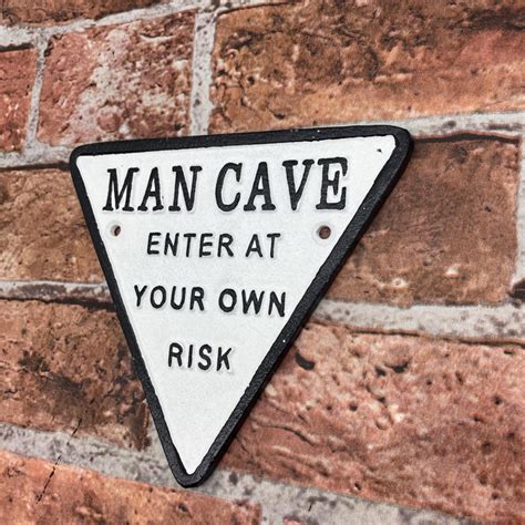 Happy Larry Eilers Cast Iron Man Cave Wall Sign Uk