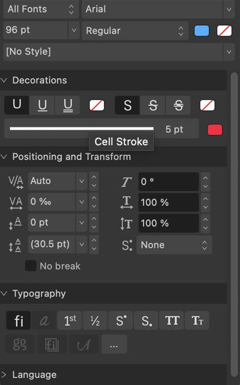 Loooked Multiple Times But Where Is Text Stroke Thickness Setting Photo