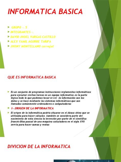 Informatica Basica Pdf Informática Ciencias De La Computación