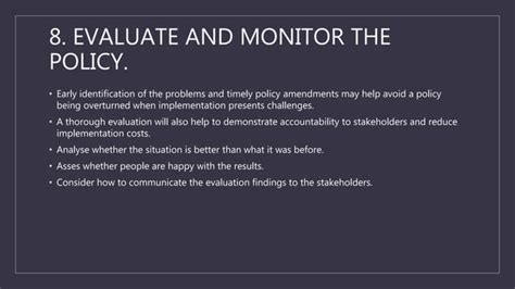 Policy Formulation And Evaluation Pptx Healthcare Industry Industries