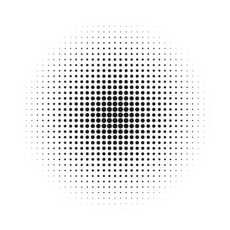 Premium Vector Free Vector Circular Halftone Dots Vector
