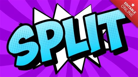 Split Bad Comic Speech Bubble Text Effect Generator