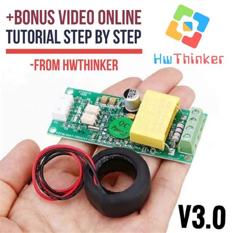 Jual Sensor Arus Tegangan Ac Digital Power Meter Watt Volt Ampere Pzem 004t Pzem 04t Shopee