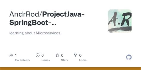 Github Andrrodprojectjava Springboot Microservices Learning About