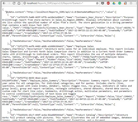 Ssrs Rest Api