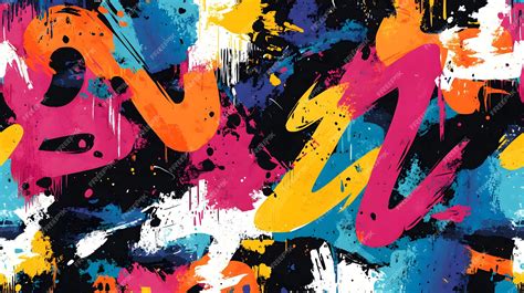 Vibrant Abstract Background With Colorful Flowing Shapes And Dynamic Doodle Patterns In Bold