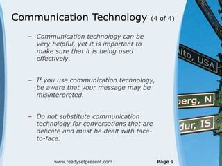 Communication PowerPoint PPT Content Modern Sample PPT Technology Computing