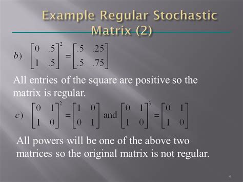82 Regular Stochastic Matrices Ppt Video Online Download