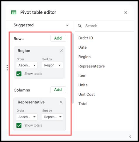 Google Sheets Pivot Table Working With A Pivot Table Guide