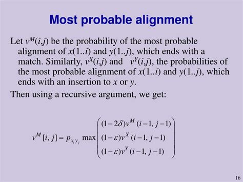 Ppt Correctness Proof Of Em Variants Of Hmm Sequence Alignment Via